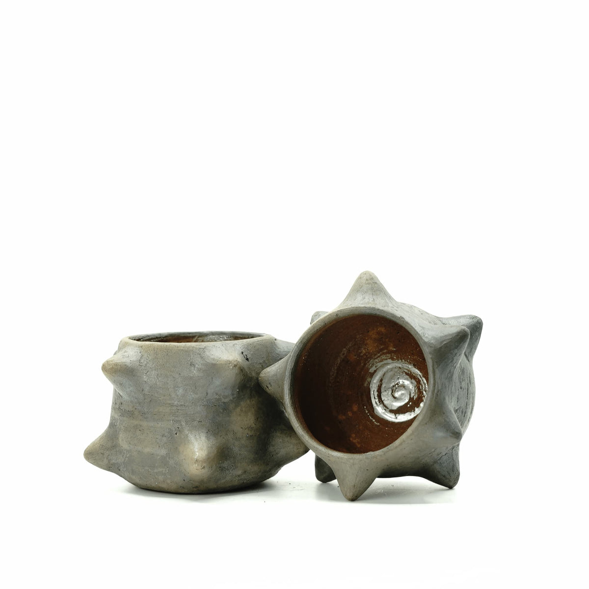 2oz Burnt Pochote Copita | Handcrafted Mezcal Clay Cups | Wool+Clay