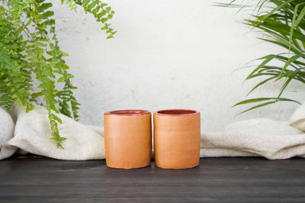 Crimson Clay Cup | Handmade Ceramic Mug Mexico | Wool+Clay
