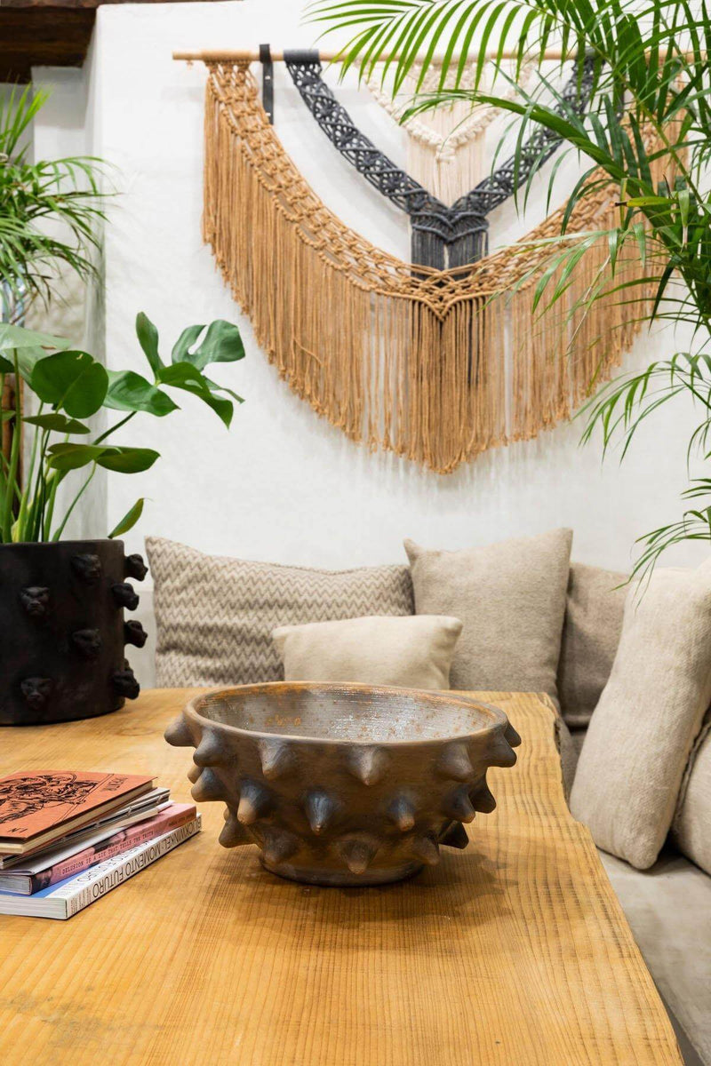 Large Mexican Pochote Ceramic Bowl | Wool+Clay