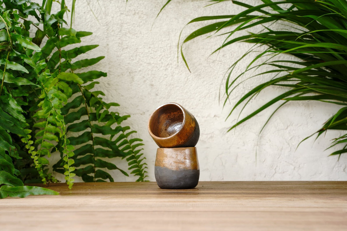 Liquid Ceramic Mezcal Copita | Handcrafted Clay Cups | Wool+Clay