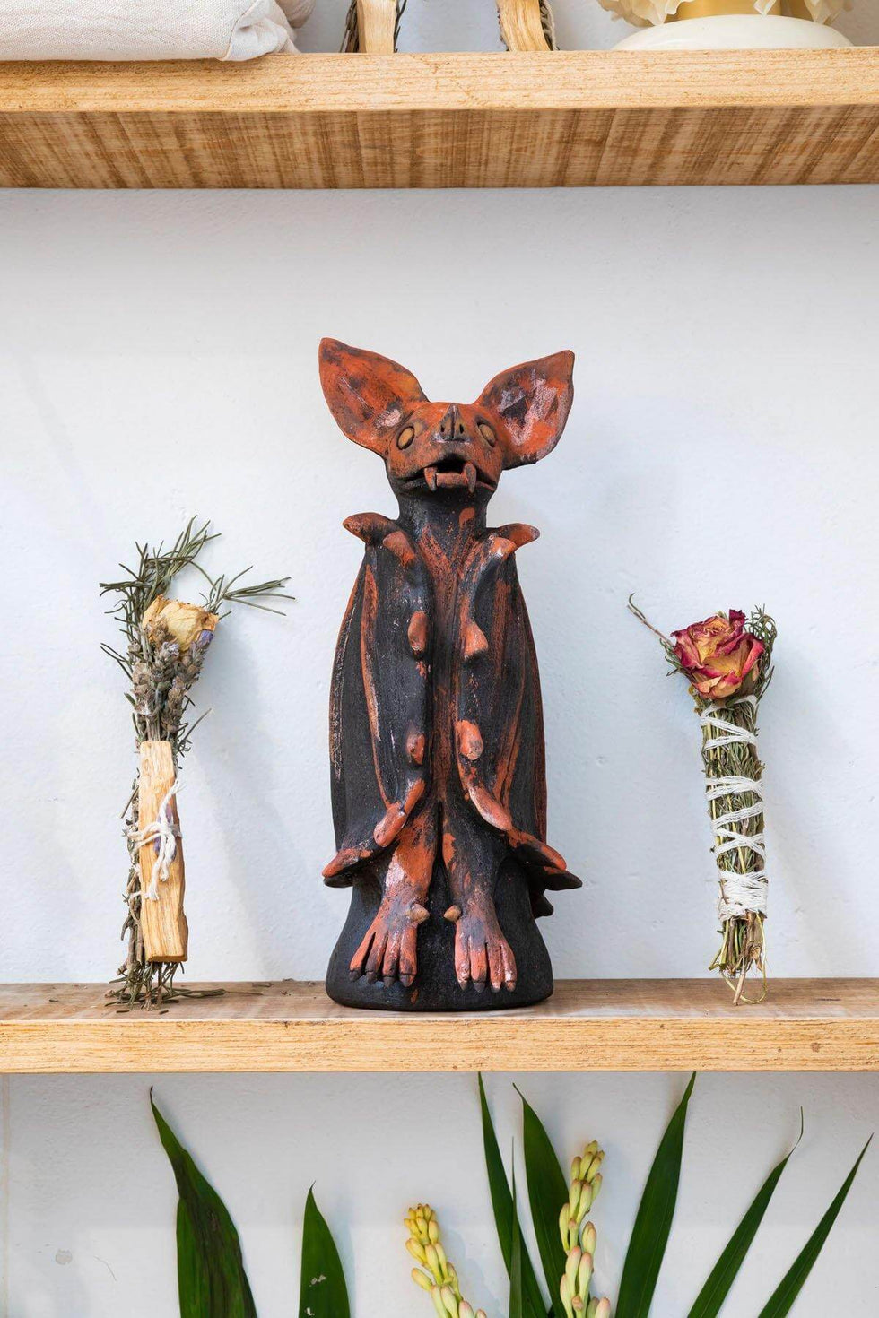 Pollinator Bat Sculpture – Wool+Clay