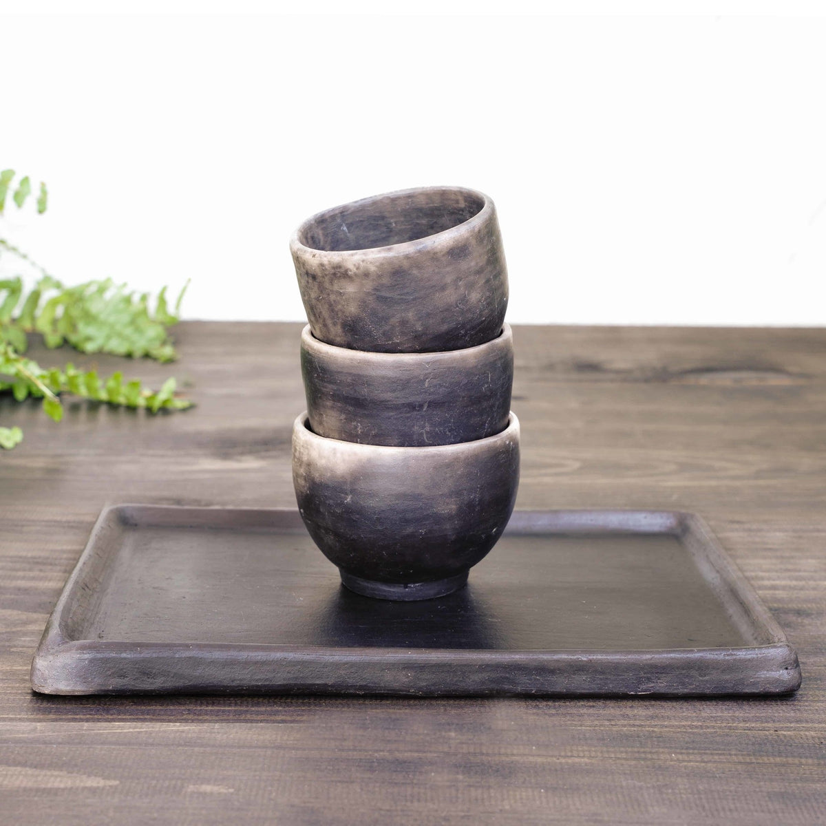 The Blackout Rectangular Clay Platter | Wool+Clay